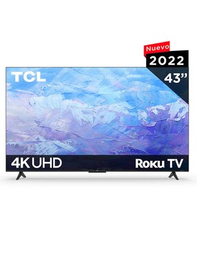 Pantalla TCL UHD Smart TV de 43 pulgadas 4K 43S453 con Roku TV